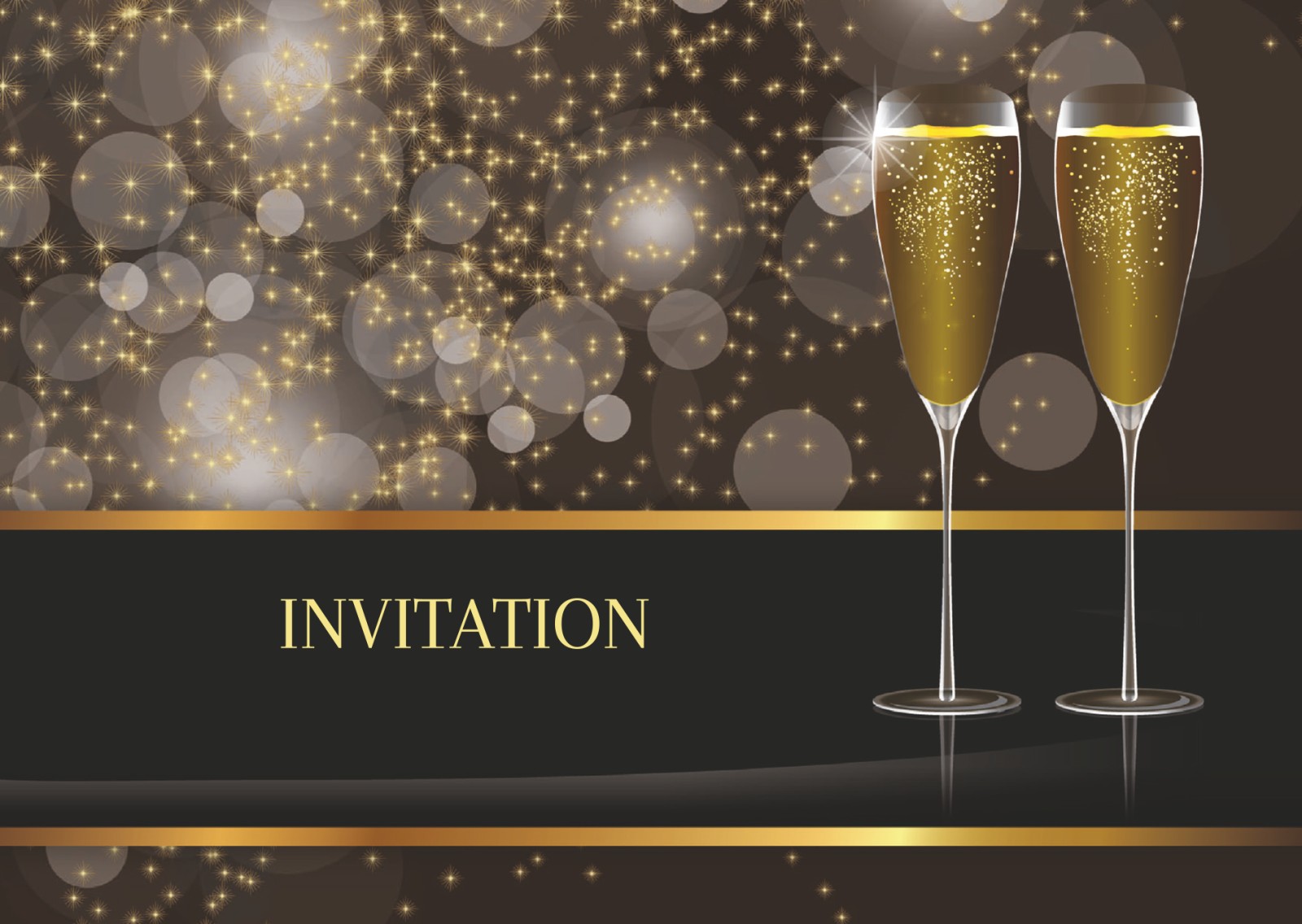 Carte d'invitation anniversaire Décoration festive - Invitations d ...