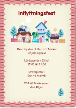 Inbjudningskort och inbjudningar | Personalisera inbjudan med text och ...