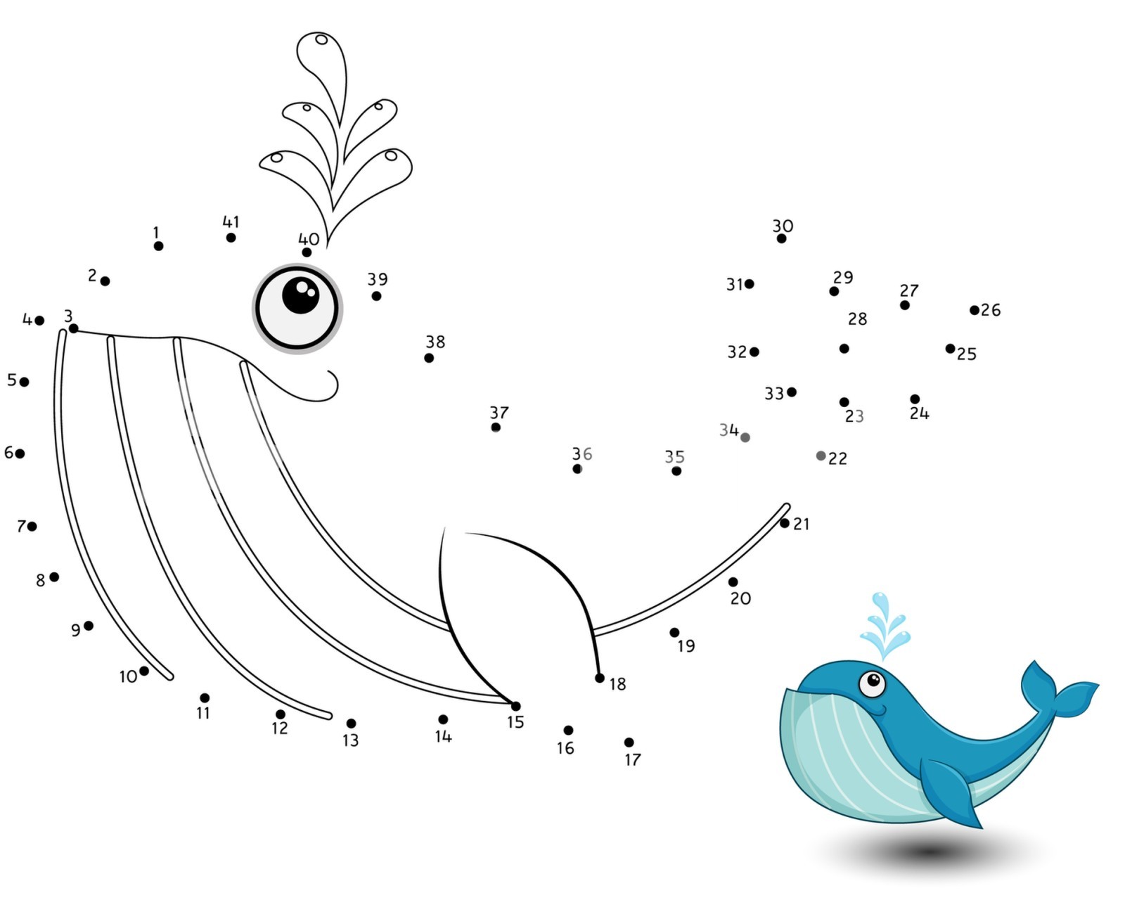 Verbinde-die-Punkte Poster für Kinder | Optimalprint