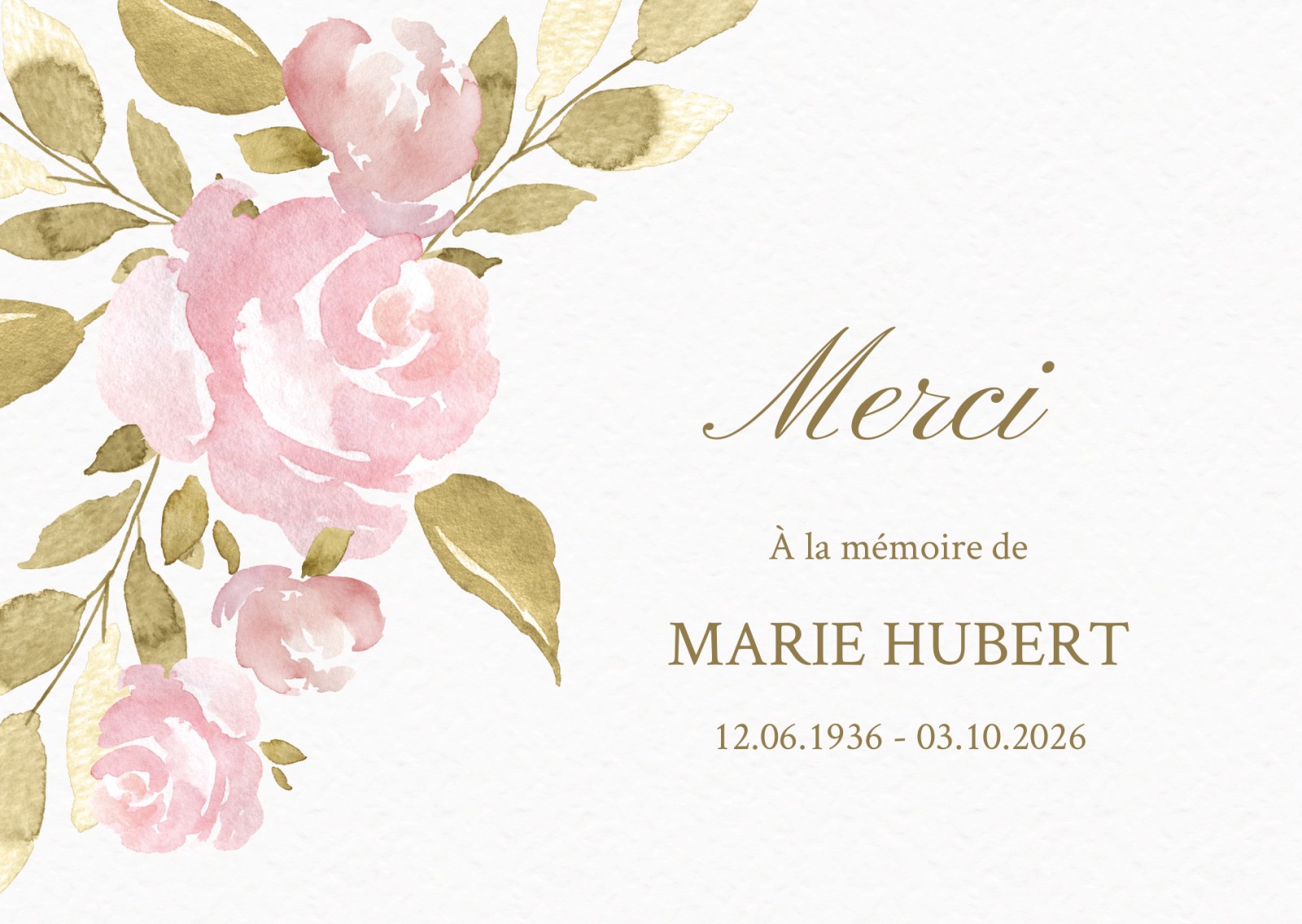 Cartes de remerciement obsèques | Optimalprint