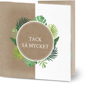 Personliga tackkort med egna bilder och text - Optimalprint Sverige