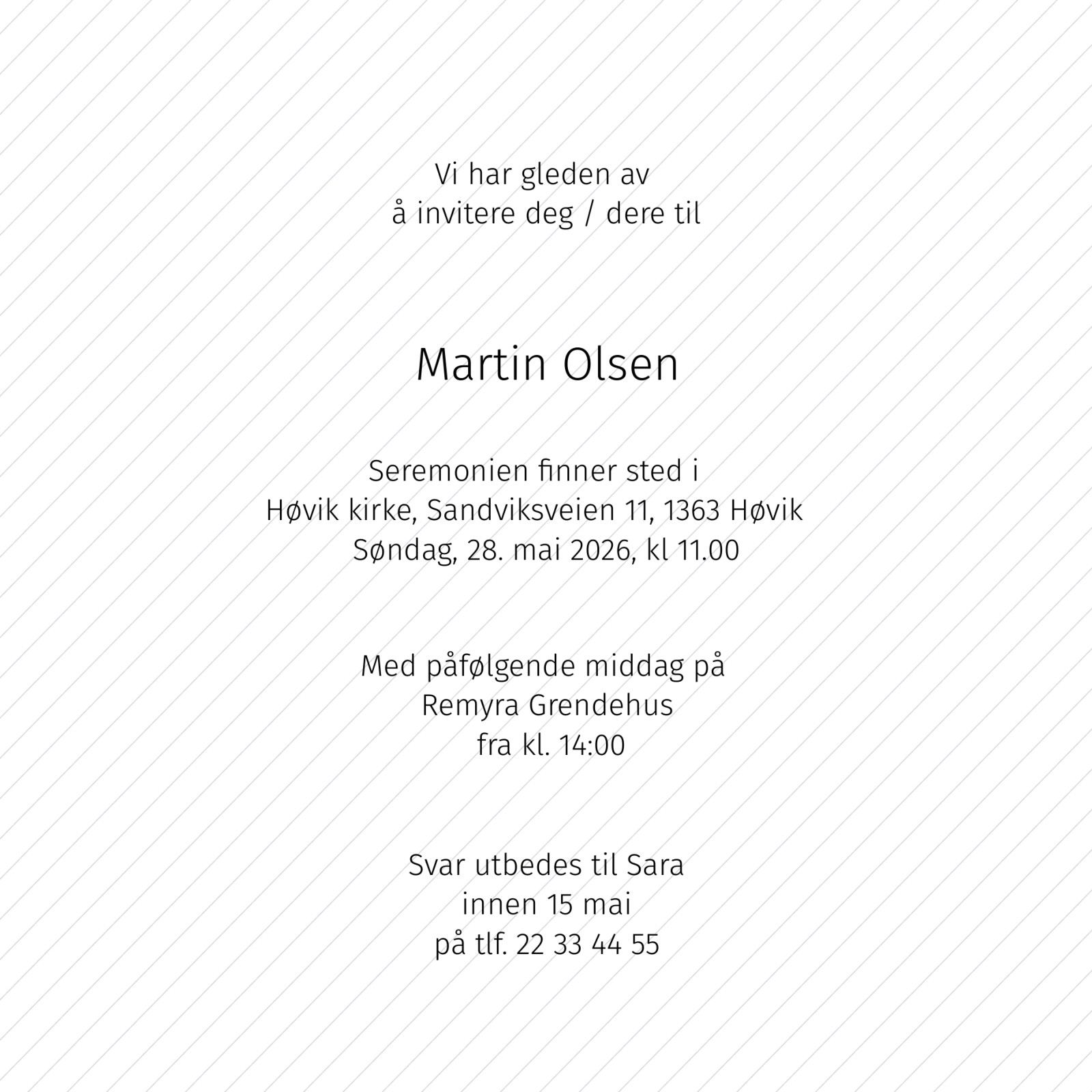 Invitasjoner til konfirmasjon | Optimalprint