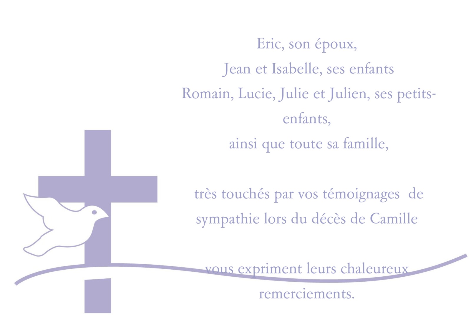 Cartes de remerciement obsèques | Optimalprint