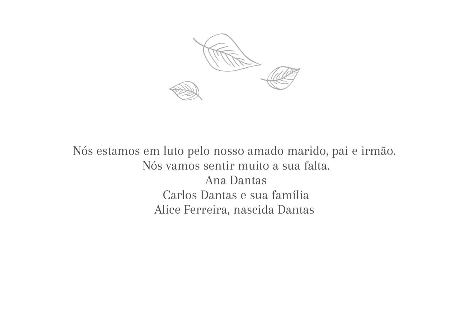 Convite para Velório | Optimalprint