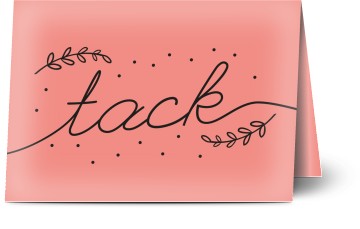 Personliga tackkort med egna bilder och text - Optimalprint Sverige