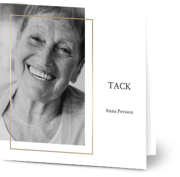 Personliga tackkort efter begravning med egna bilder och text ...