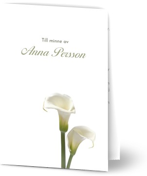 Personliga tackkort efter begravning med egna bilder och text ...